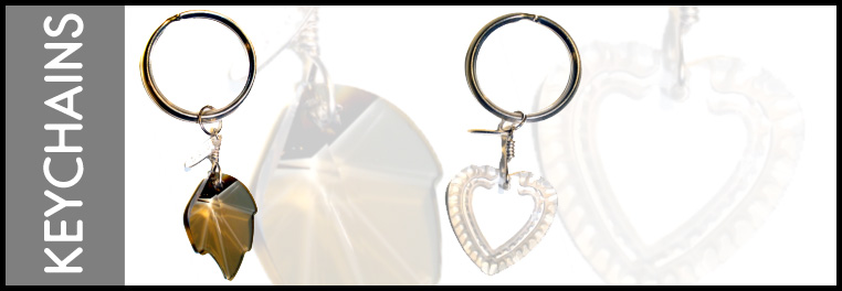 CRYSTAL KEY RING • CRYSTAL KEY CHAIN • KAREN CURTIS